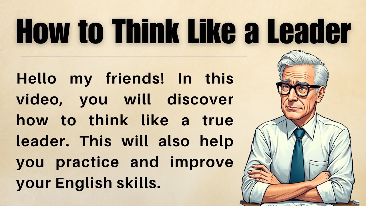 How to Think Like a Leader || Learn English Through Motivation ...