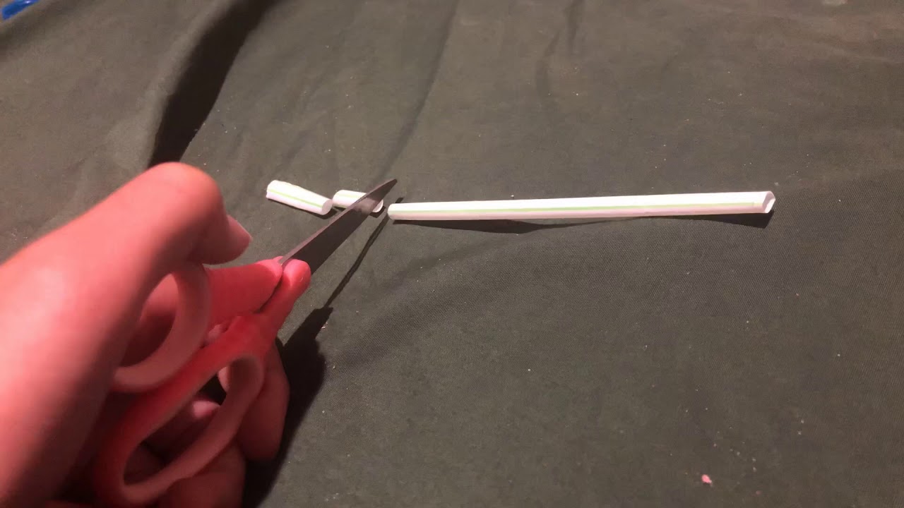 Satisfying cutting straw (stop motion) - YouTube
