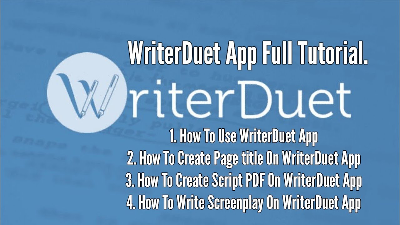 Writerduet Hindi Script Writing Moviefilm Kaise Likhe How To Write Screenplay Youtube