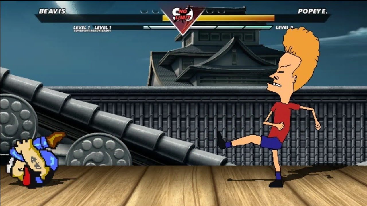 BEAVIS VS POPEYE - AMAZING EPIC FIGHT BATTLE ! - YouTube