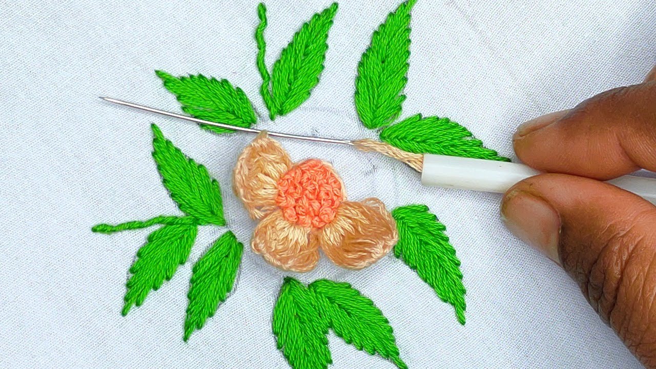 Excellent Flower Embroidery Work | Stitch Embroidery Designs | Hand ...
