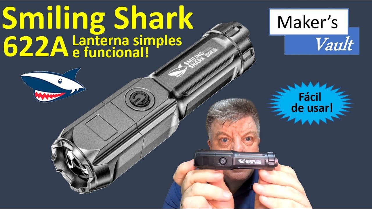 Smiling Shark 622A: Lanterna Simples e Funcional - Fácil de usar! - YouTube