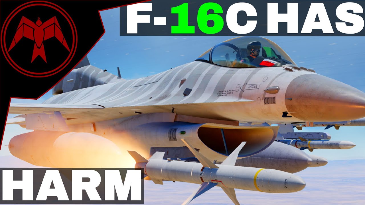 DCS: F-16c Viper HARM HAS Mode and Threat tables - YouTube