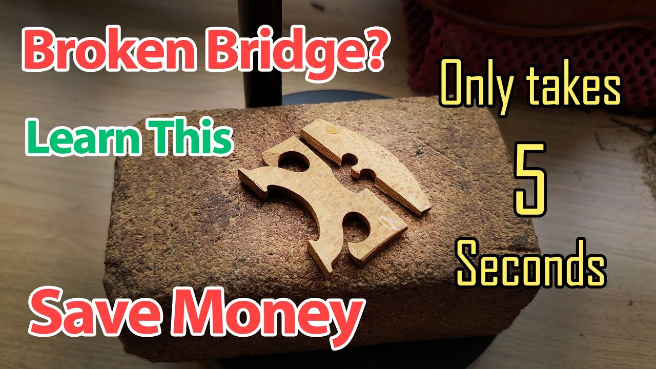 How To Maintain Your Violin Bridge And Prevent Breaking - YouTube