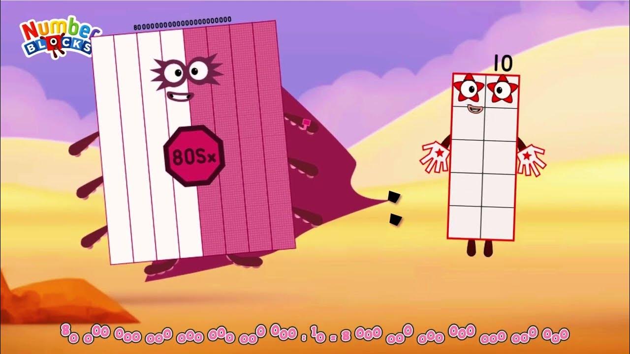 DIVISION OF NUMBERBLOCKS (10S-100S) by 10 | BIG NUMBERS | MULTIPLYING GIANT NUMBERS @ColorArt_id ...