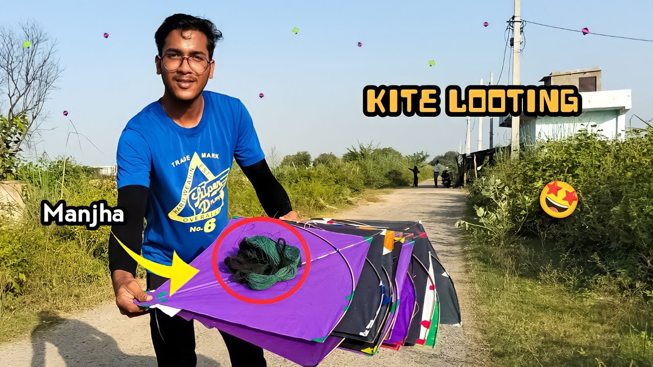 Kite Looting From Ground🤩 With Bacha Gang | Caught Kites In Ground # ...