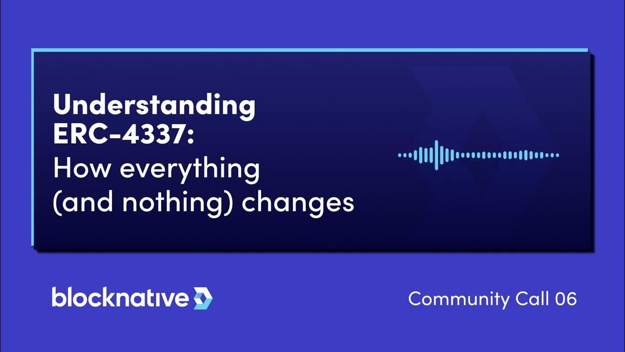 Understanding ERC-4337 | How Everything (and Nothing) Changes | featuring John Rising (StackUp ...