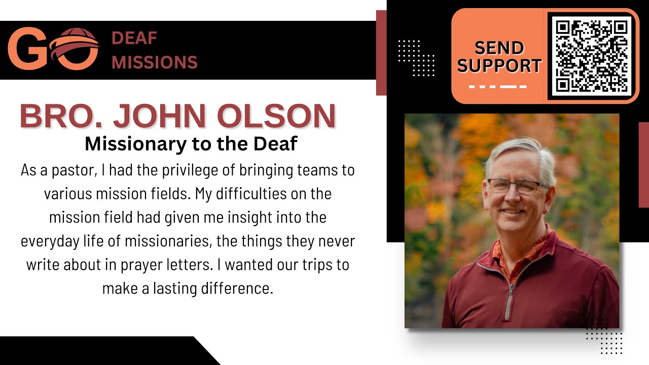 Pastor John Olson, Missionary to the Deaf - YouTube