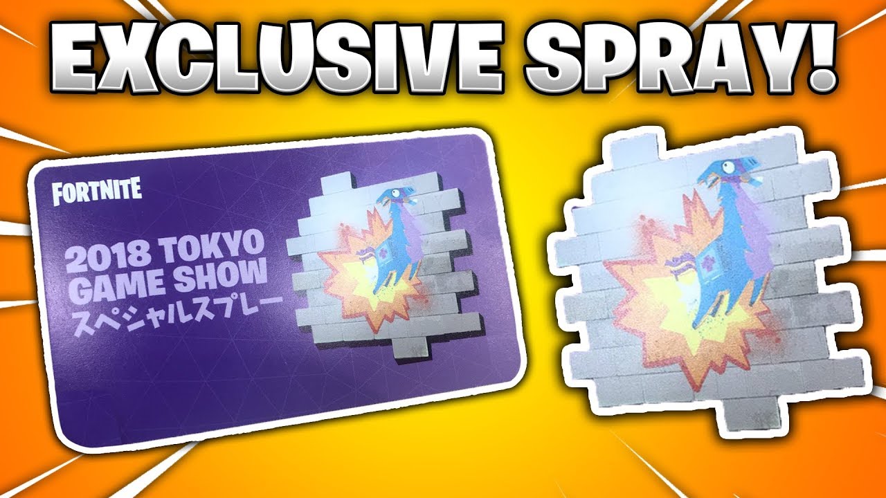 How To Get EXCLUSIVE Fortnite Tokyo Event Spray! *Tokyo Game Show 2018 ...