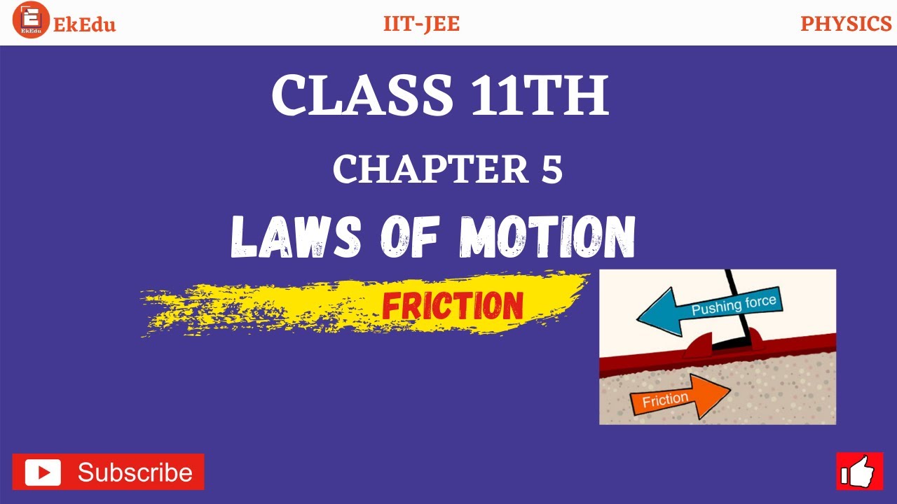 Laws of Motion | Friction | Class 11 | Ch-05 | Le-08 | Physics | JEE ...