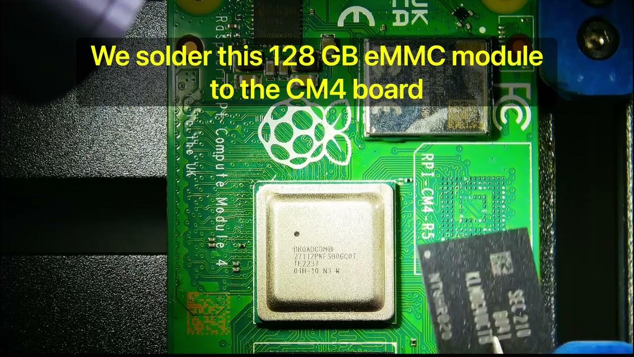 Raspberry Pi Compute Module 4 - 128 GB eMMC upgrade - YouTube