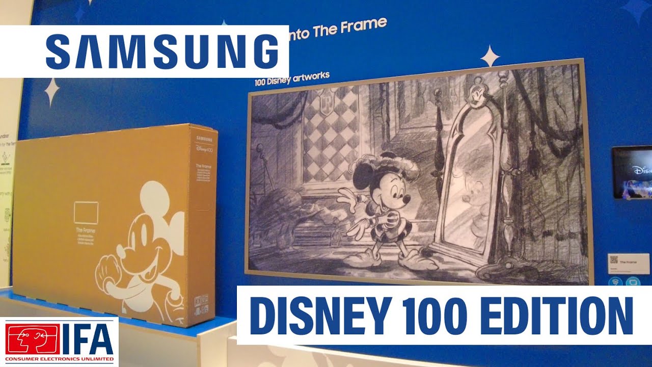 Samsung The Frame: Limitierte Disney 100 Edition auf der IFA 2023 - YouTube