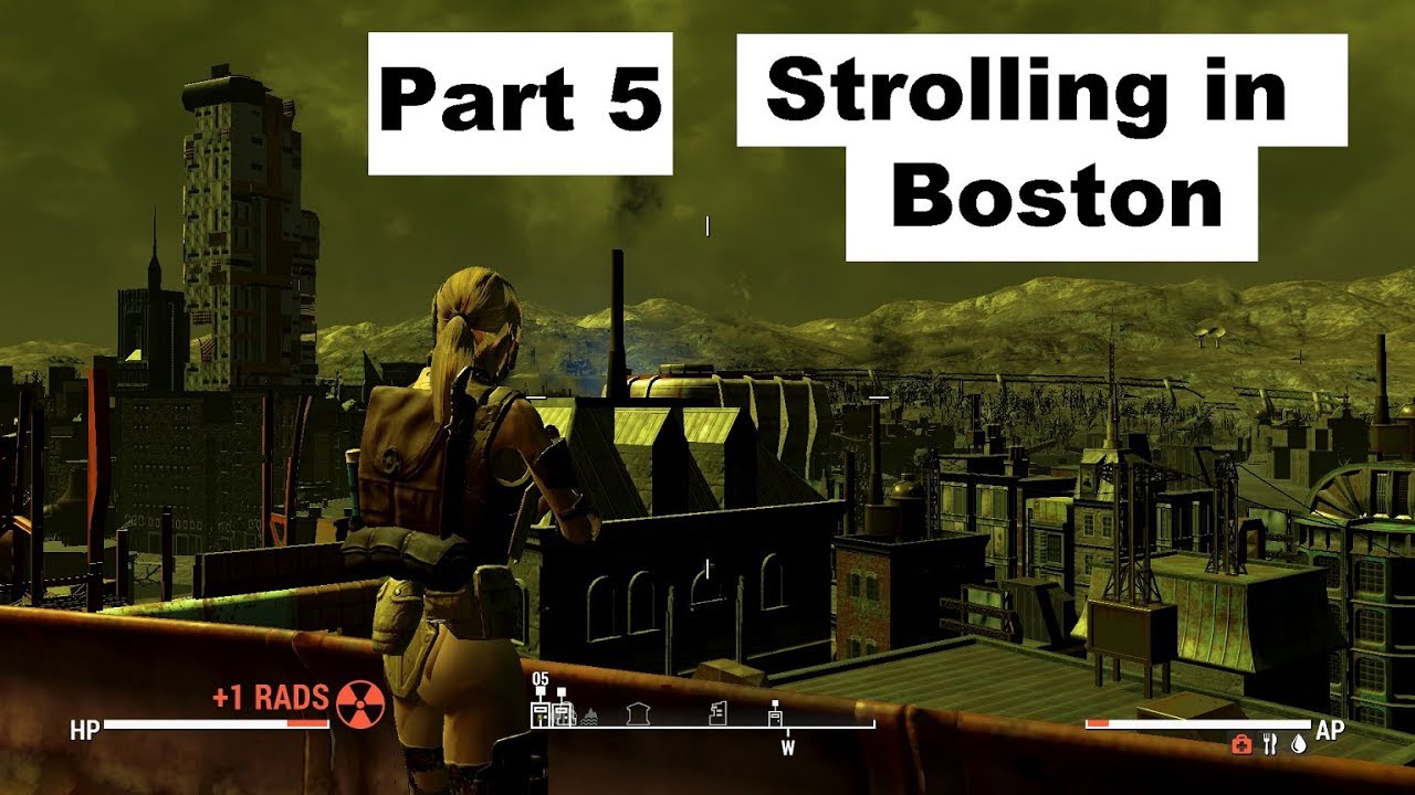 Fallout 4 (Frost mod) Part 05 Eva X-01 Strolling in Boston - YouTube
