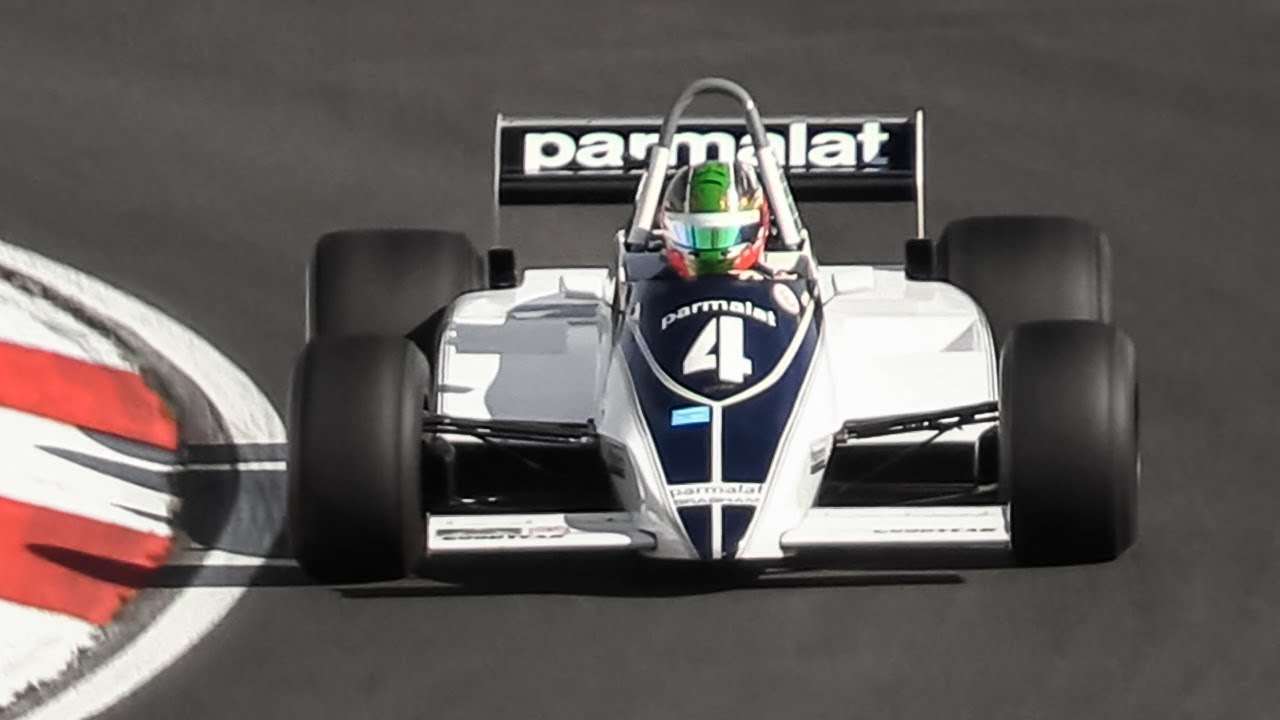 Masters Historic Formula One 2019 Nürburgring: Brabham BT49C, Lotus 87B ...