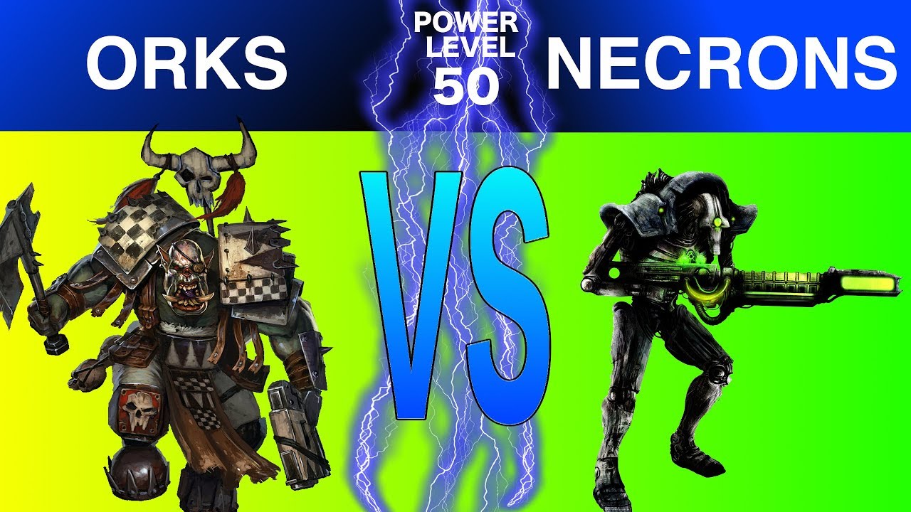 Warhammer 40k 8th Edition Live Battle Report Orks Vs Necrons - YouTube