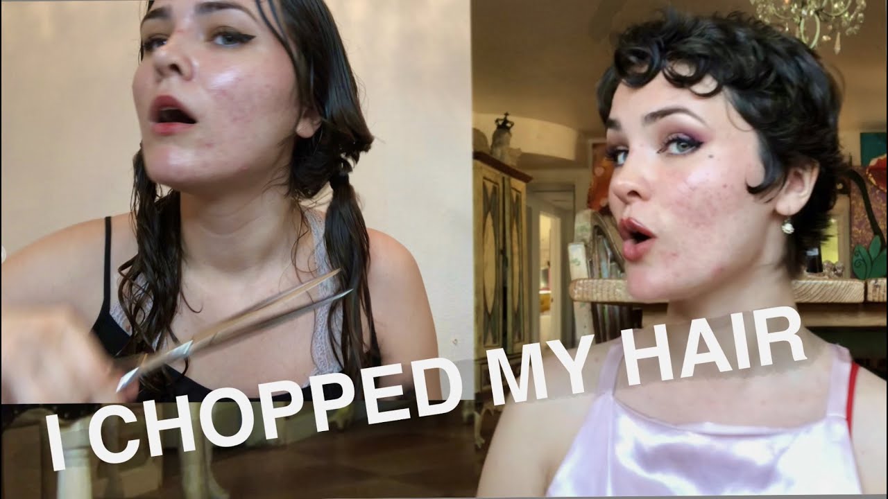DIY PIXIE CUT (I CUT MY HAIR!!!) - YouTube