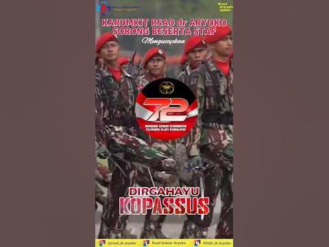 Dirgahayu Kopassus Ke-72, 16 April 2024 - YouTube