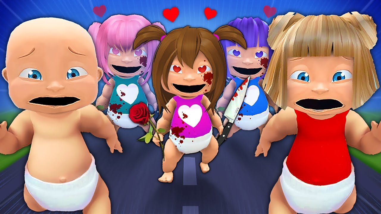 Baby & Girlfriend Escape 100 CRAZY FAN GIRLS! - YouTube