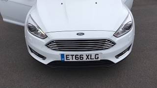 Used Ford Focus 1.0 EcoBoost Titanium X 5dr Frozen White 2017