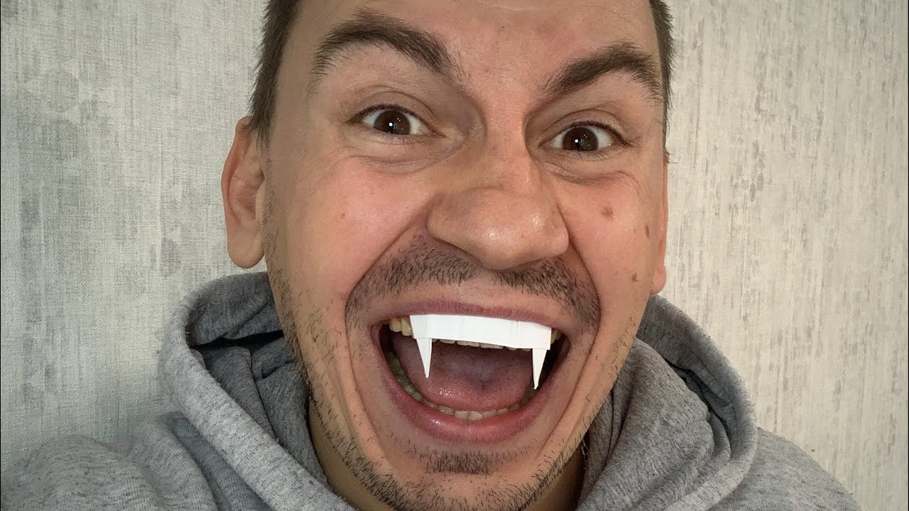 How to Make a Paper Vampire Teeth 🧛🏼‍♂️ | Halloween Origami Vampire ...