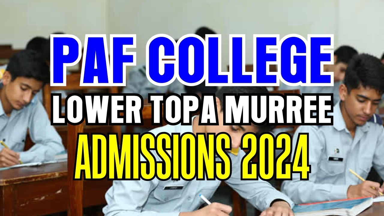 PAF COLLEGE LOWER TOPA ADMISSION 2024 | HIGHBROWS FORCES ACADEMY - YouTube