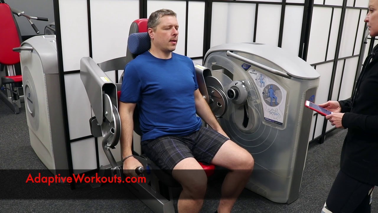 Adaptive Workouts - Nautilus One Triceps Extension - YouTube
