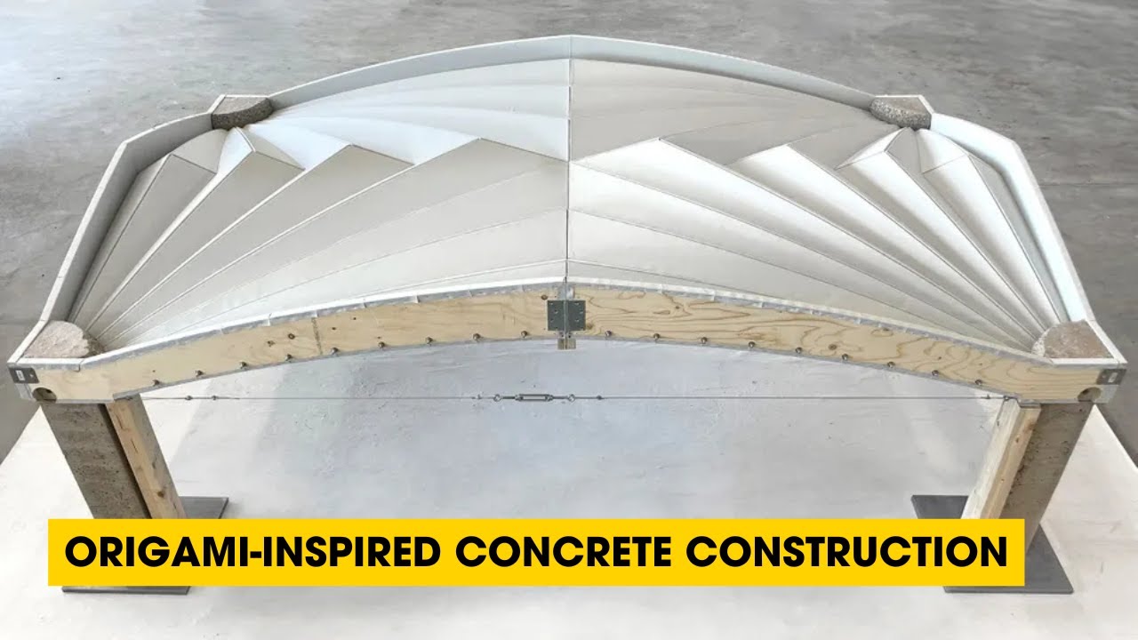 Origami-inspired Concrete Construction - YouTube