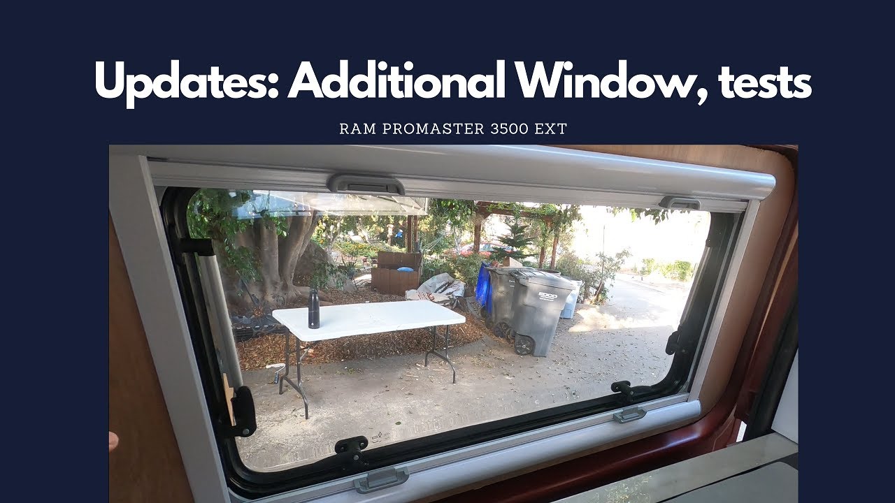 New Window, general updates, Ram Promaster 3500 Extended - YouTube