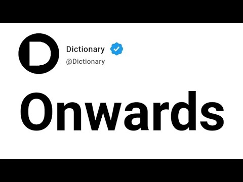 Onwards Meaning In English - YouTube
