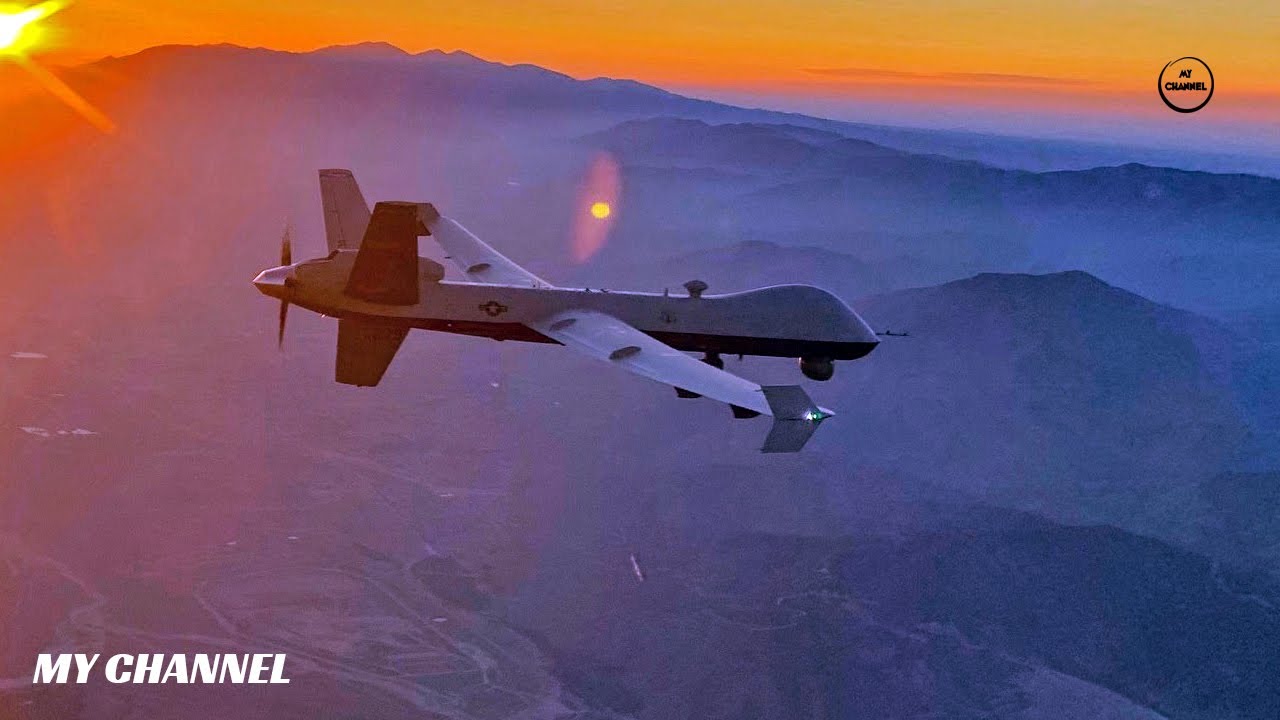 MQ 9 Reaper Night Launch Prep - YouTube