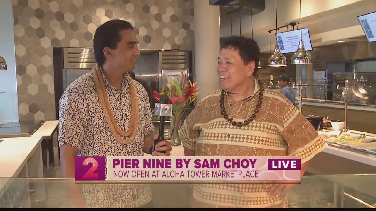 Chef Sam Choy opens his new location to the public at Aloha Tower - YouTube