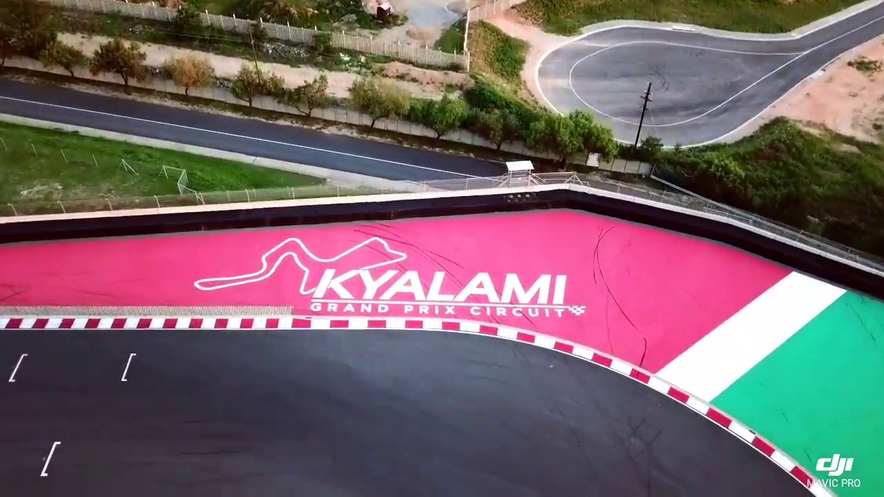 Kyalami Grand Prix Circuit lap from the air. - YouTube