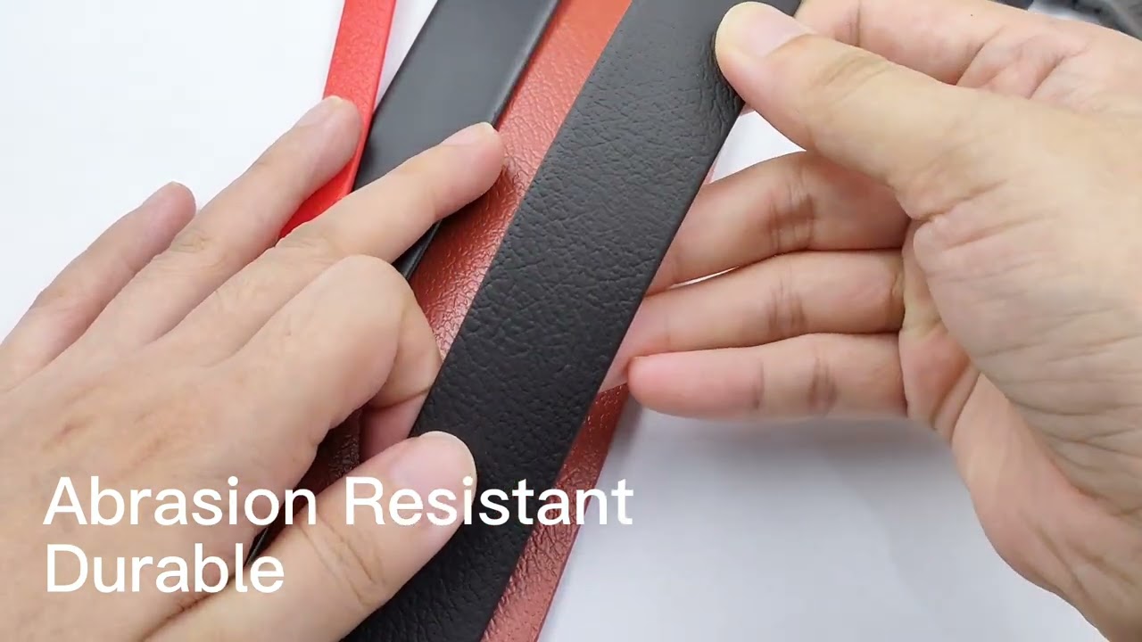 Leather texture TPU coated webbing for fashion bag - YouTube