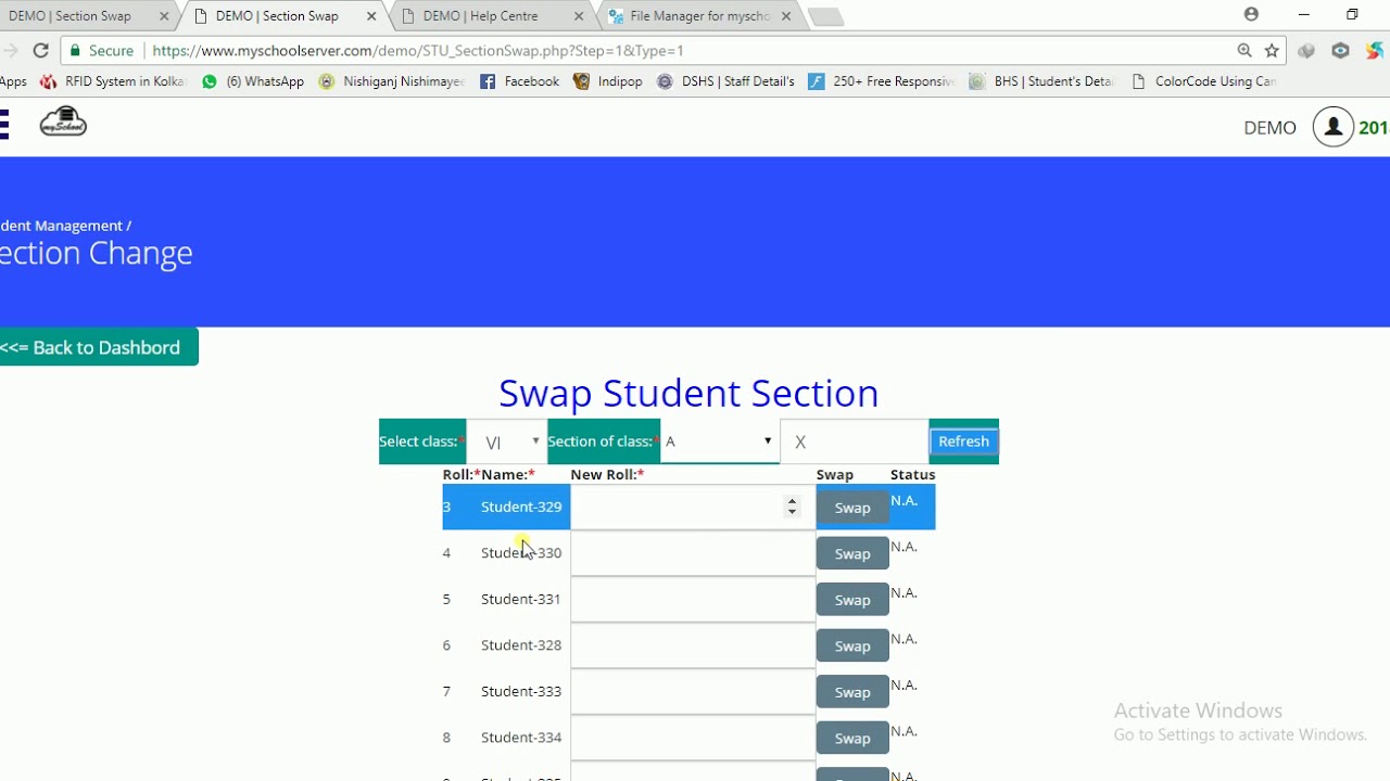 Roll swap using swap section - YouTube