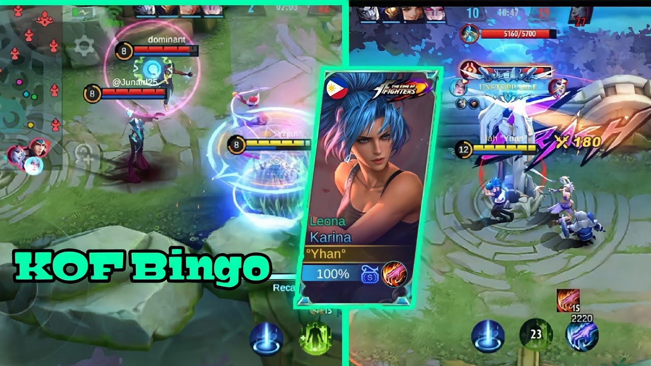 Karina KOF Skin Game Highlights "KOF Bingo" MLBB KOF - YouTube