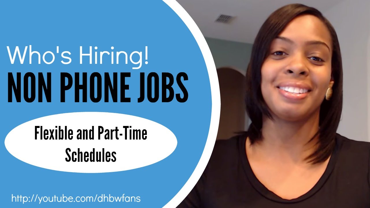Who's Hiring! Non Phone Jobs, How To Apply, and More! - YouTube