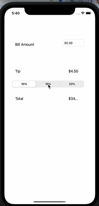 IOS tip calculator - YouTube