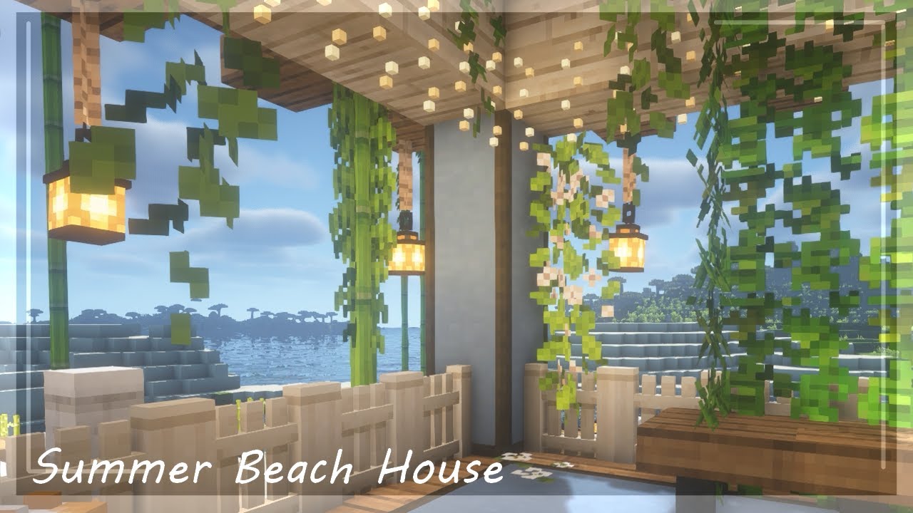 | Minecraft | Summer Beach House Speedbuild - YouTube