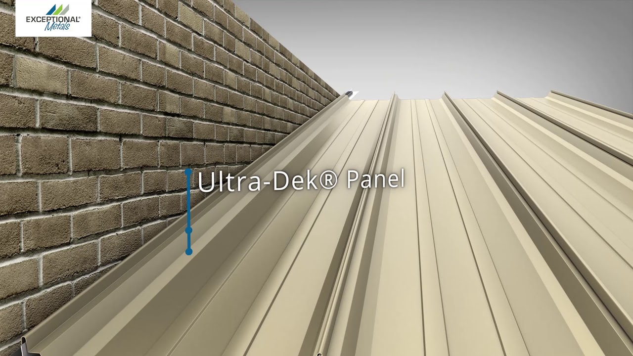 EM Ultra-Dek® at Rake Parapet Installation - YouTube