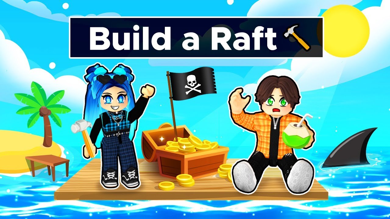 We must SURVIVE on a Roblox Raft! - YouTube