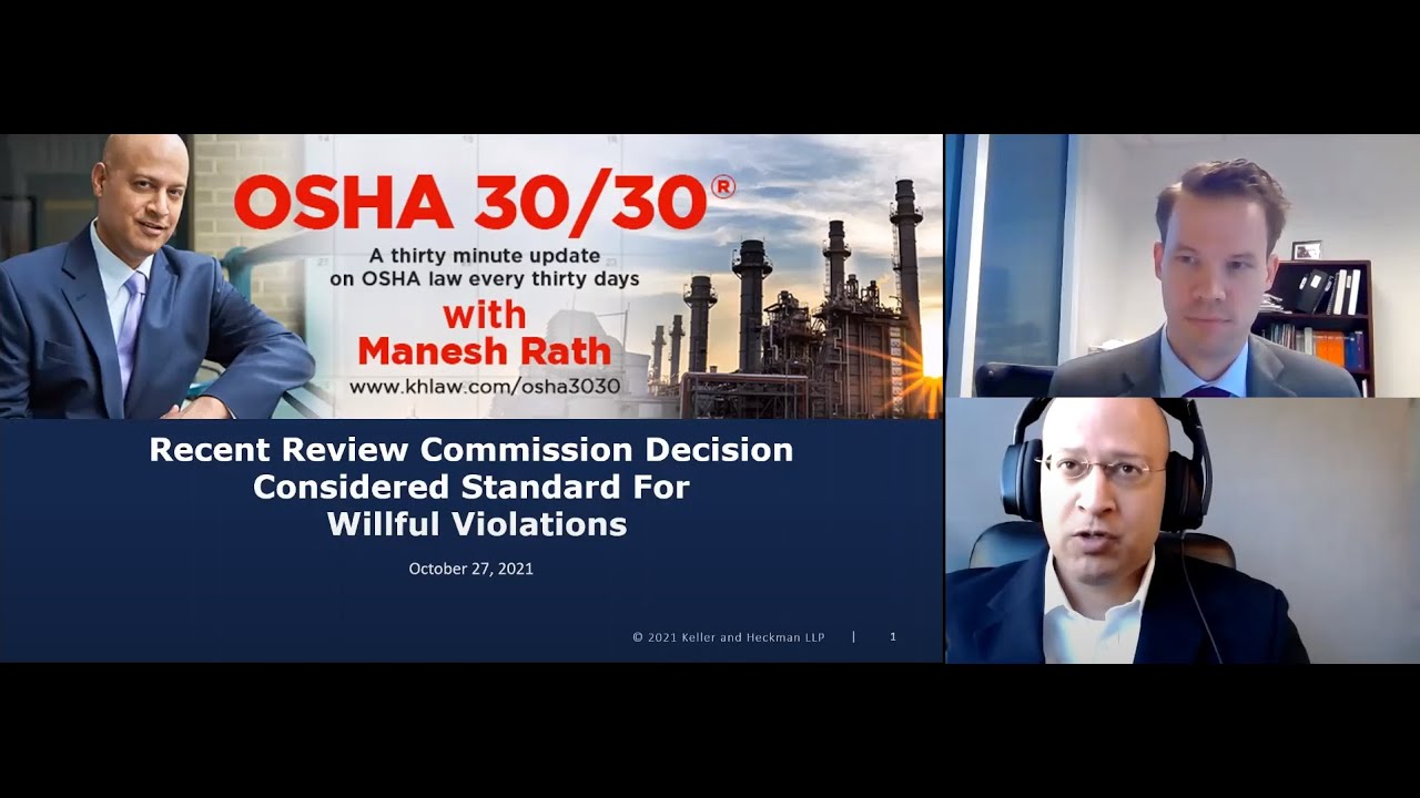 October 2021 OSHA 3030: Recent Review Commission Decision Considered ...