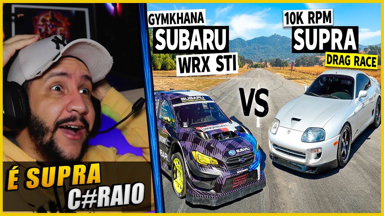 TOYOTA SUPRA 1 100CV VS SUBARU WRX STI 862CV REACT - YouTube