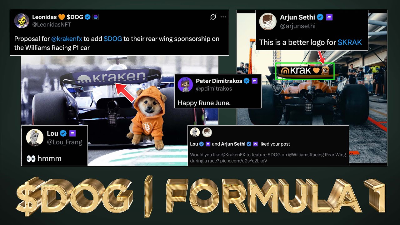 $DOG coming to Kraken's Formula 1 Car (EXPLAINED) 🏎️💨 - YouTube