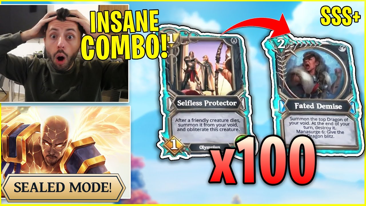 The CRAZIEST DRAGON combo in my Sealed Run! - Gods Unchained Gameplay ...