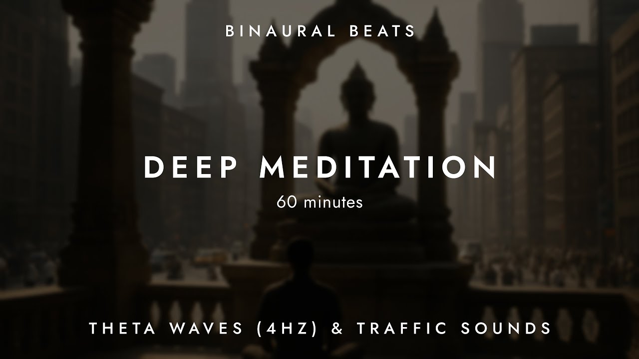 4Hz Theta Waves for Meditation – Binaural Beats & Traffic Sounds ...
