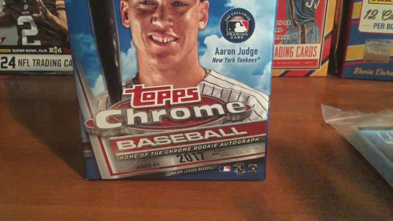 2017 Topps Chrome Baseball Blaster Box Break Gold Auto /50 + Judge ...
