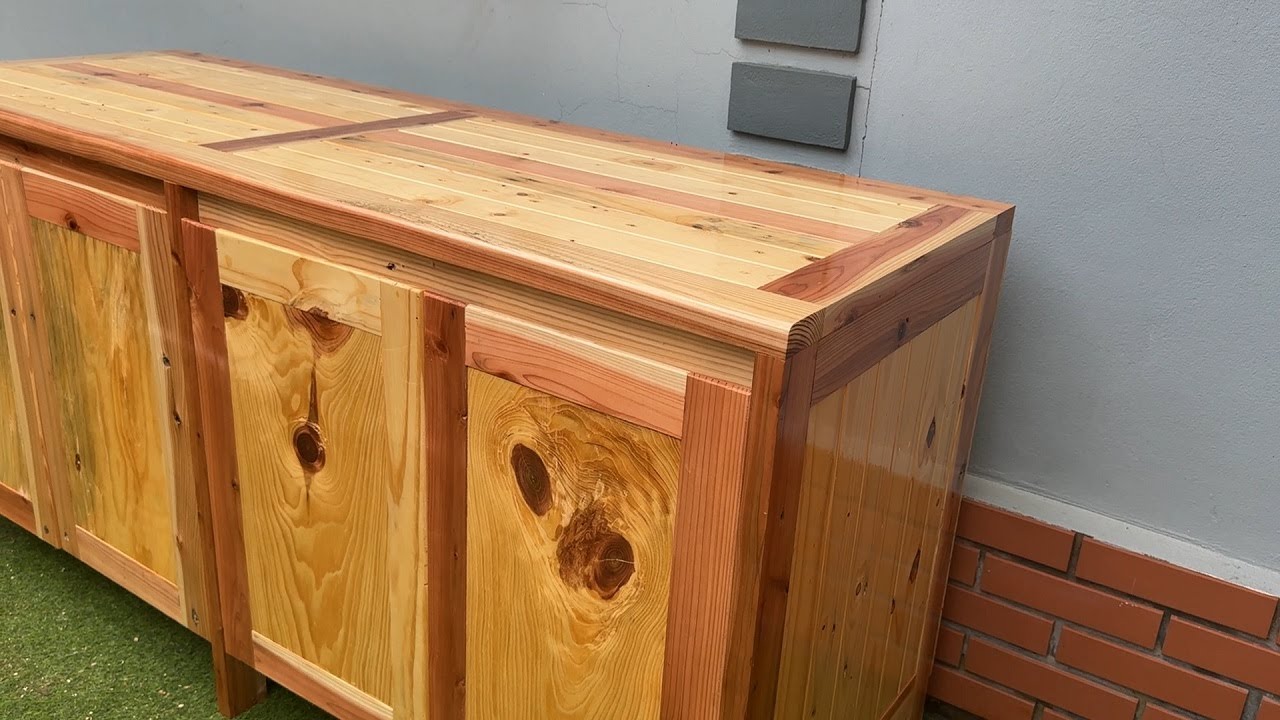 Building A Large Storage Cabinet From Upcycled Wood. A Surprising ...