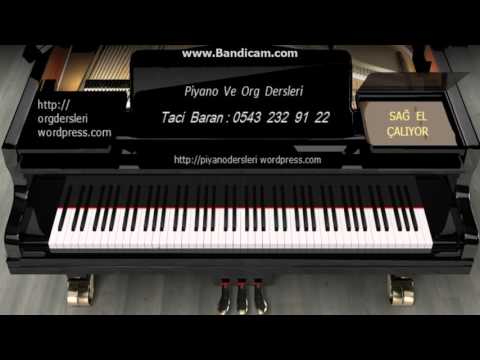 ORG  DERSİ , DERSLERİ 1 :Gelin Olmuş gidiyorsun  Sağ el   - Taci Hoca : 0543 232 91 22