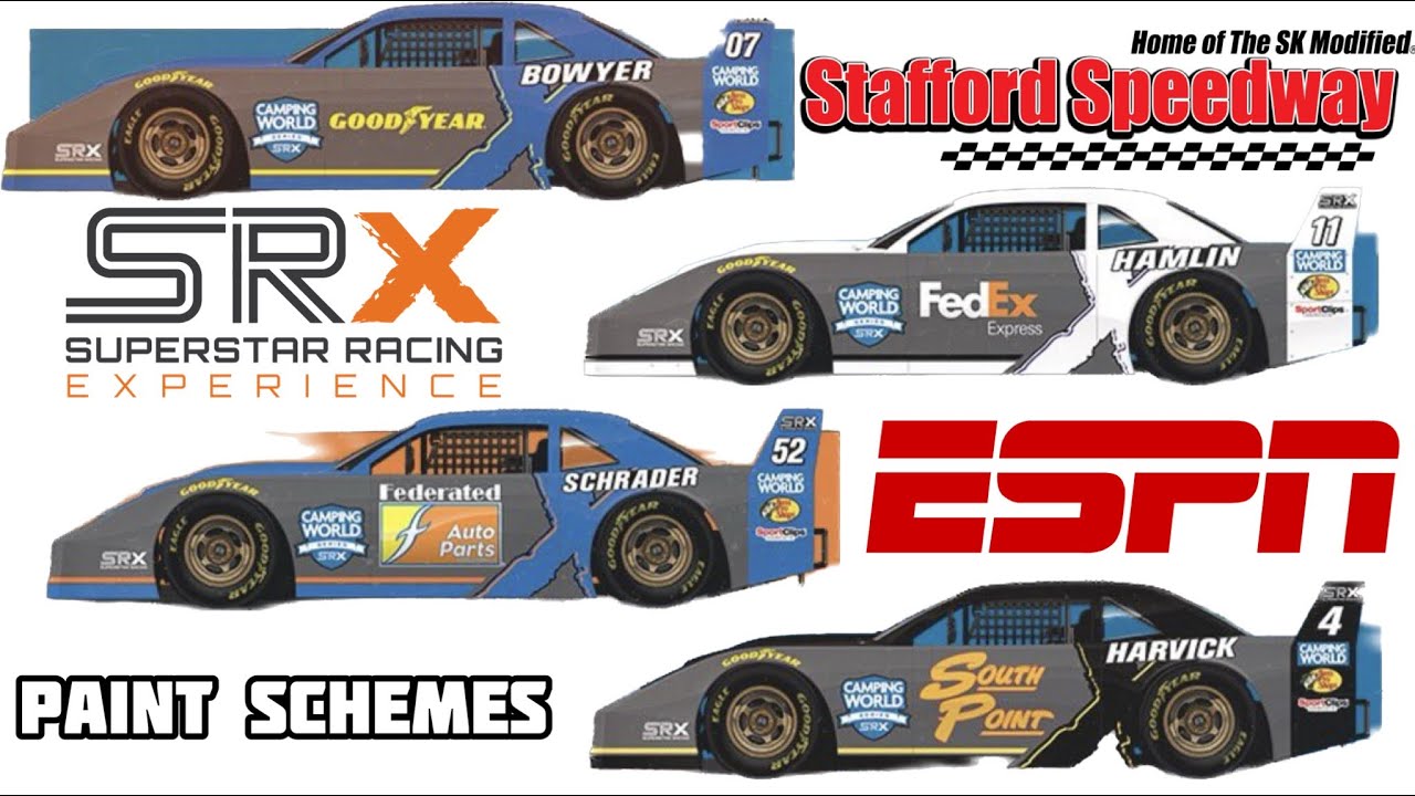 SRX Stafford 2023 Paint Scheme Preview - YouTube
