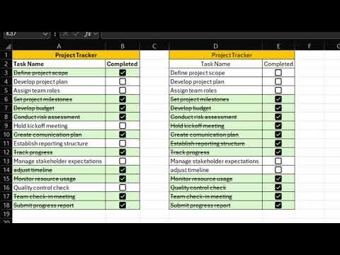 How to Add Checkboxes & Conditional Formatting in Excel | Step-by-Step Shortcut Tutorial - YouTube